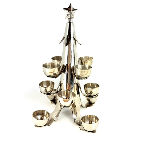Pottery Barn | Holiday | Vintage Christmas Tree Chrome Metal ...